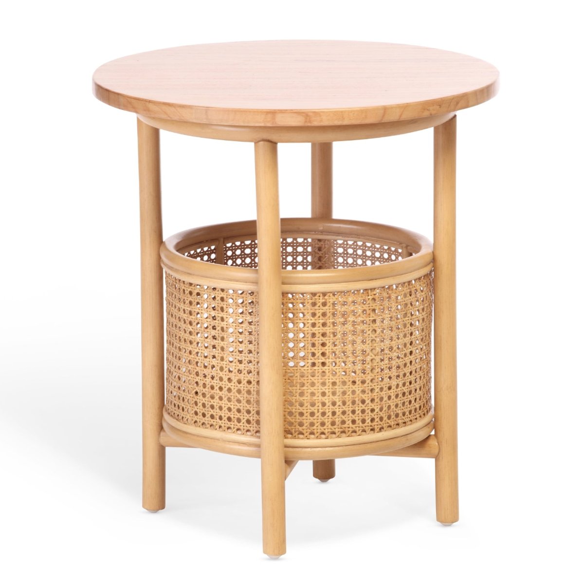 Aspen Light Oak Lamp Table Modern Rustic Style Desser