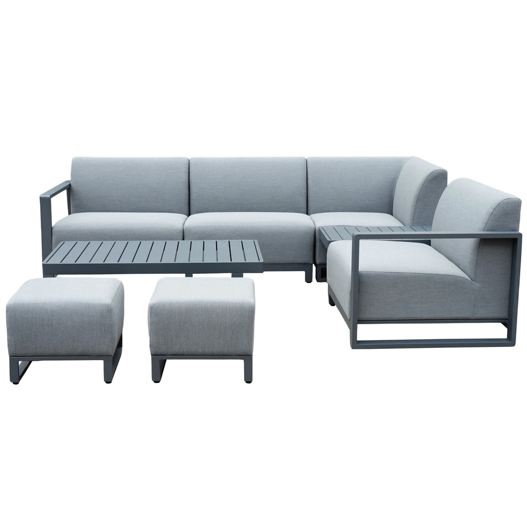 Sergio Aluminium Corner Sofa | Desser UK